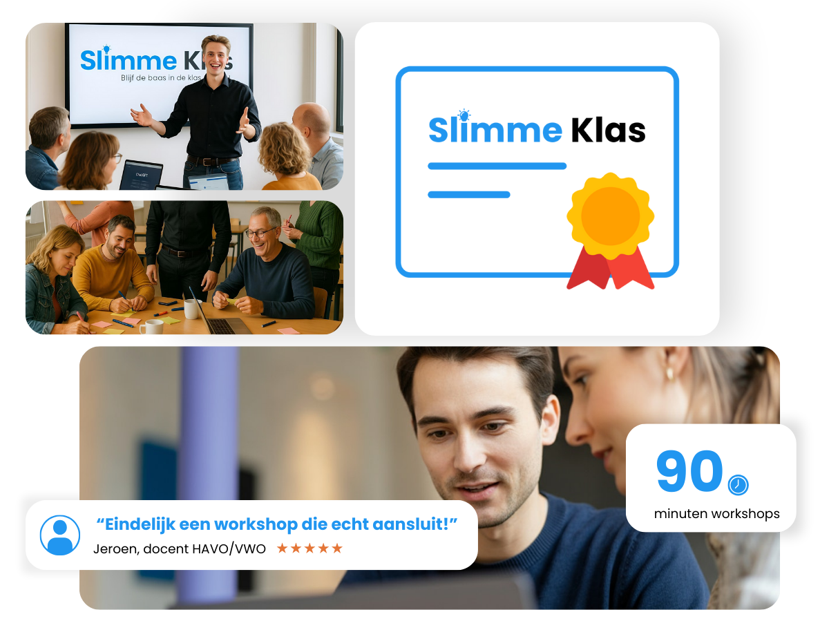 🎓 Slimme Klas | AI voor docenten – Workshops, Trainingen & Tools